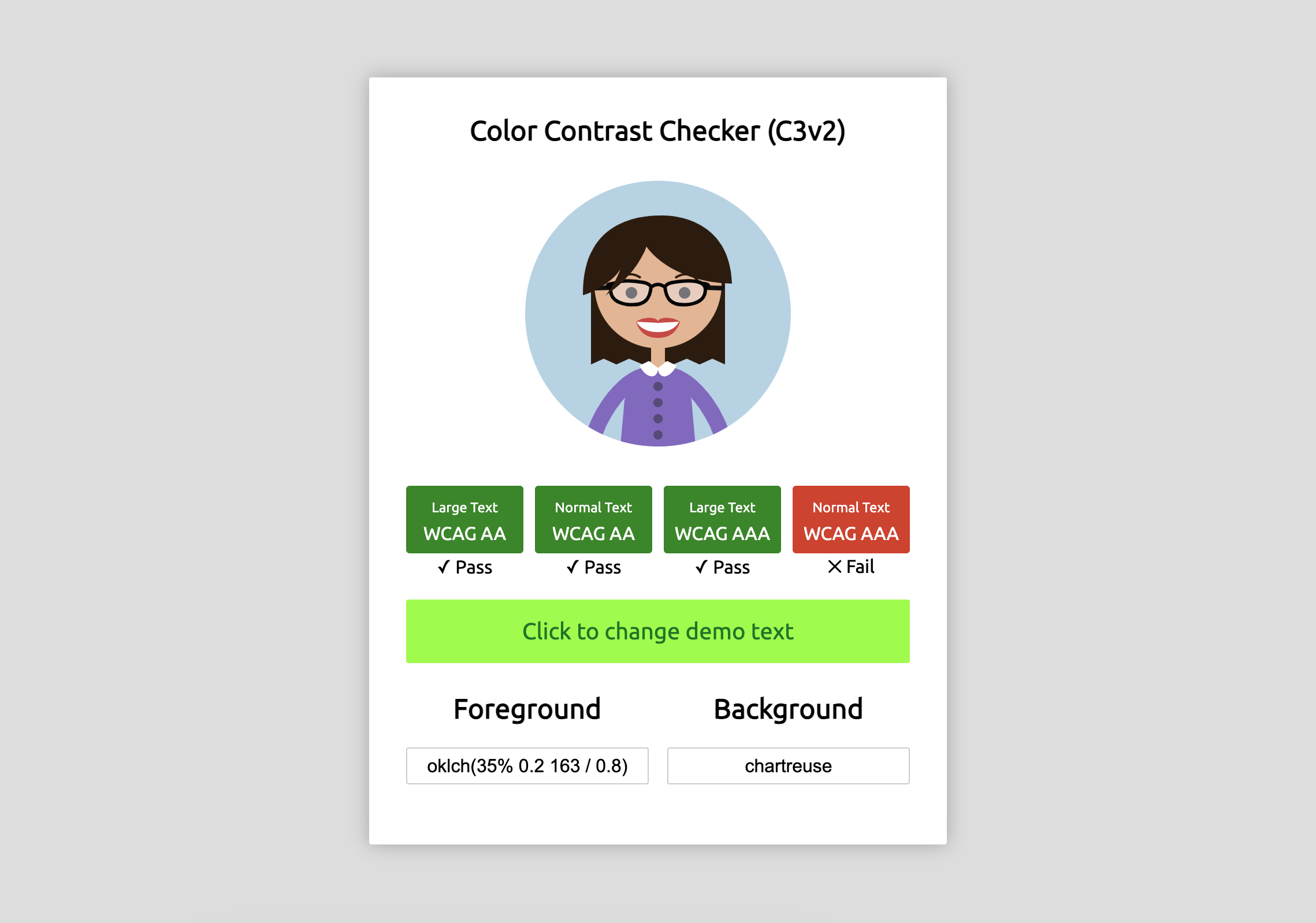 Color Contrast Checker (v2)